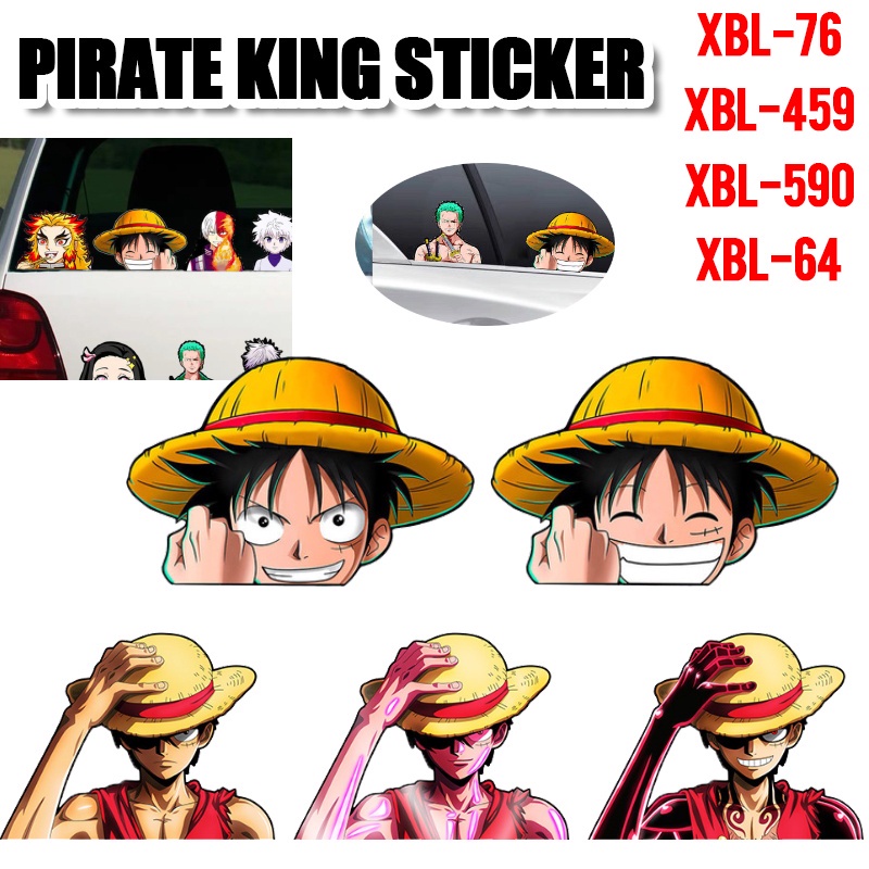 One Piece Fifth Gear Luffy 3D Gradient Sticker Illusion Car Sticker ...