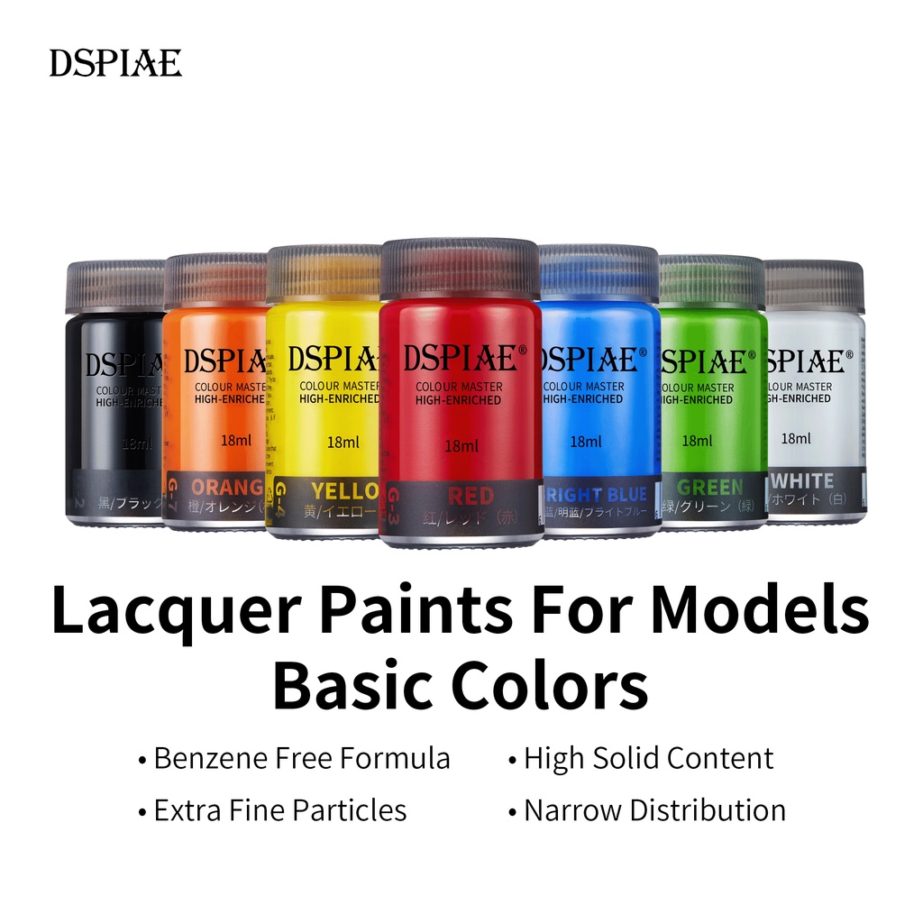 Dspiae G1-G28 Lacquer Paint Basic Color master high-enriched For Gundam ...