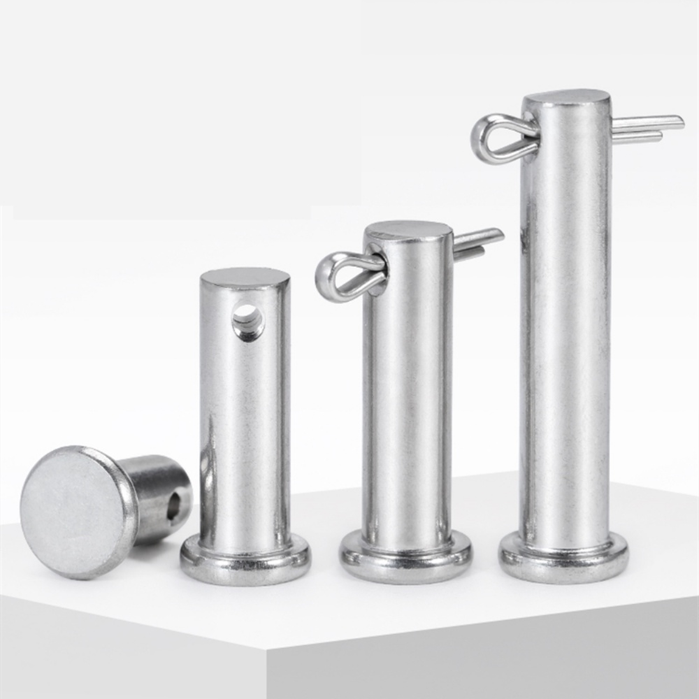 [Quick Shipment-] 304 Stainless Steel Flat Head with Hole Cylindrical Pin GB882 Fixed Position ...