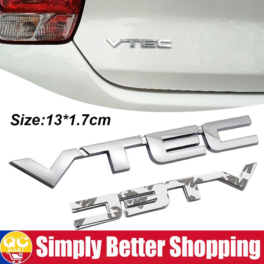 【ship in 24hours】 3D Logo VTEC ABS Adhesive Emblem Rear Badge Fender ...