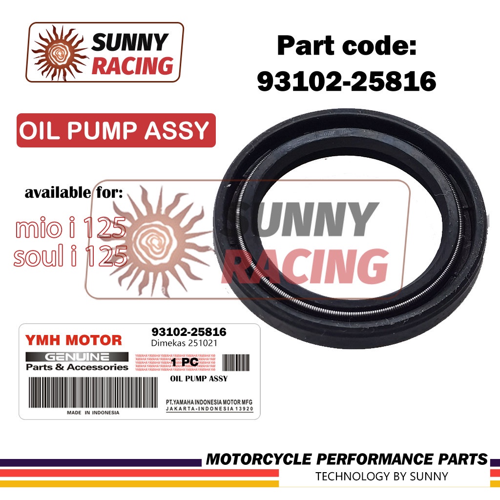 93102-25816 Oil Seal Pulley Side M3/MIO I125 100% | Shopee Philippines