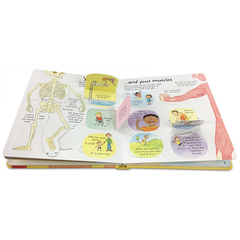 Usborne Look Inside Your Body Picture Book for Kids Baby Reading ...
