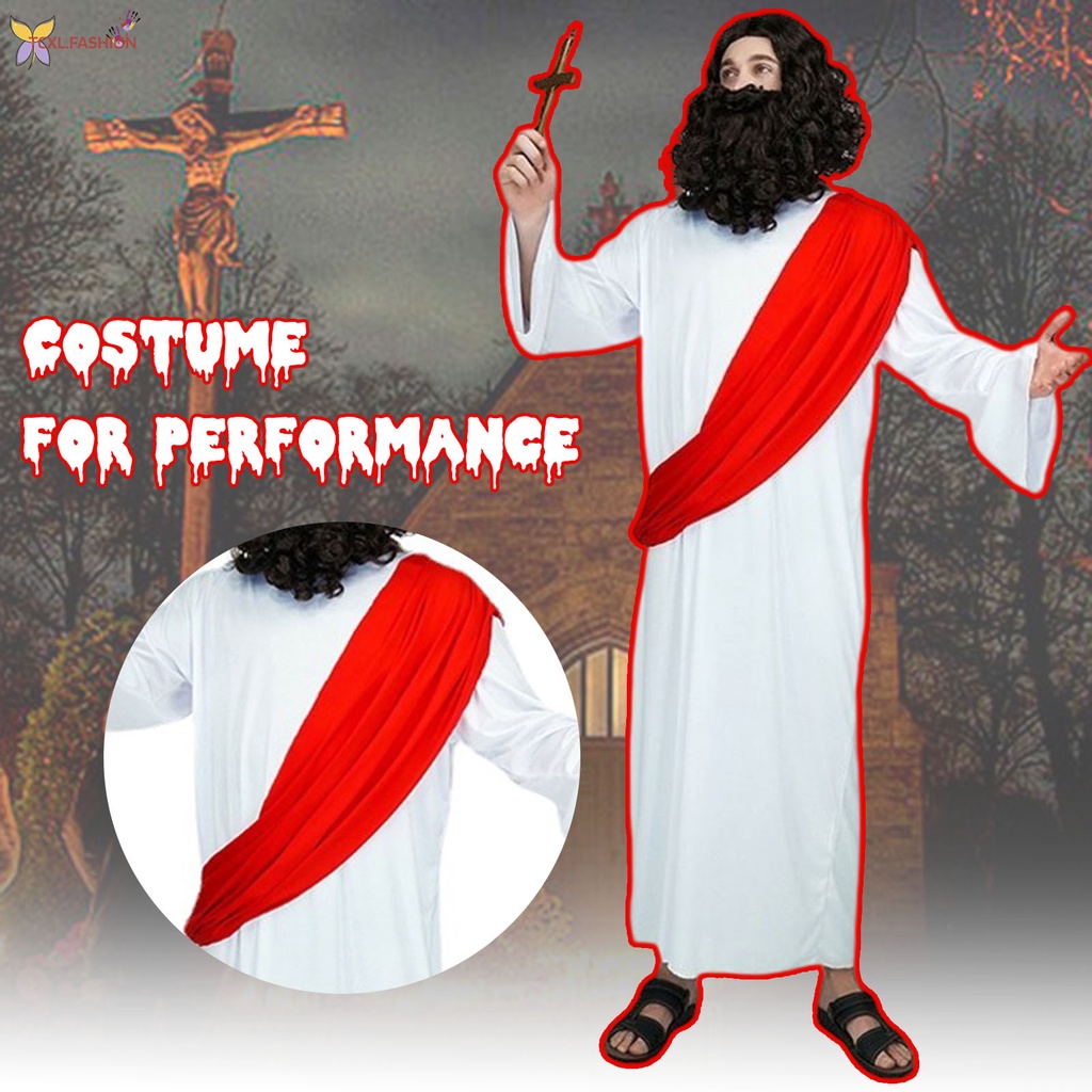 Jesus Cosplay Jumpsuit Theme Party Stage Performance Clothing For ...
