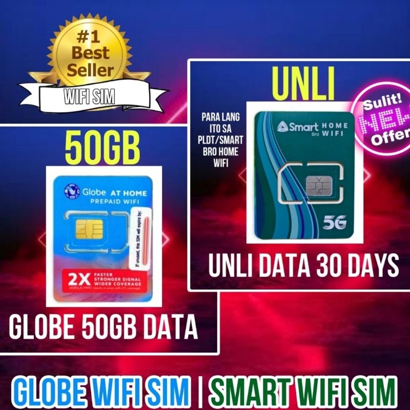 ️LOWEST PRICE️ GLOBE AT HOME PREPAID WIFI SIM CARD / PLDT HOME PREPAID WIFI SIM CARD | Shopee ...