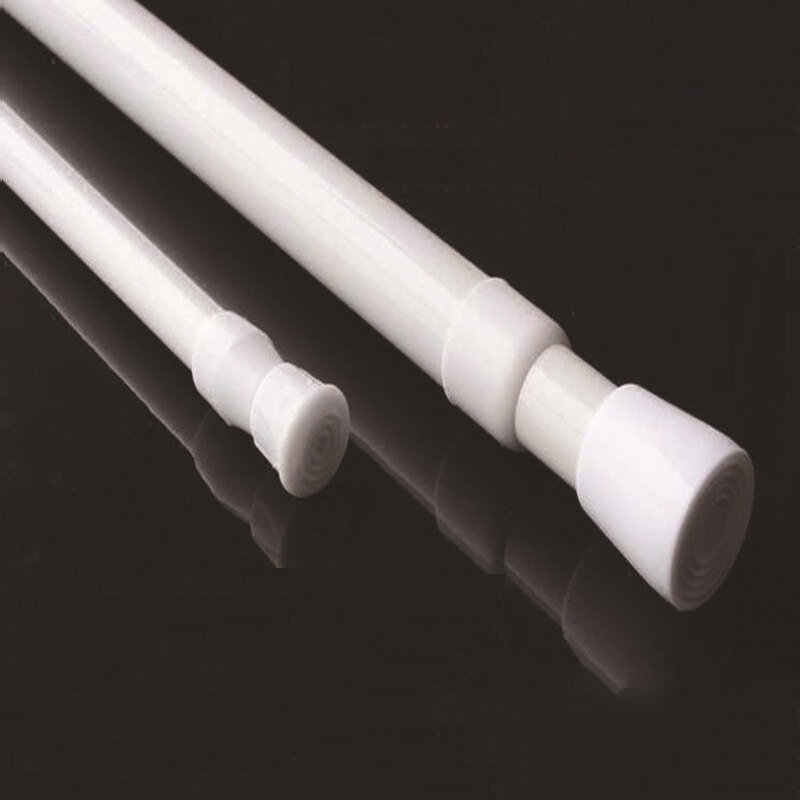 High-carbon steel Adjustable Curtain Rod Tension Rod Cloth Rail ...