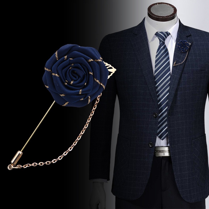 【NF】Rose Elegant Floral Lapel Pin for Men and Women's Formal Attire ...