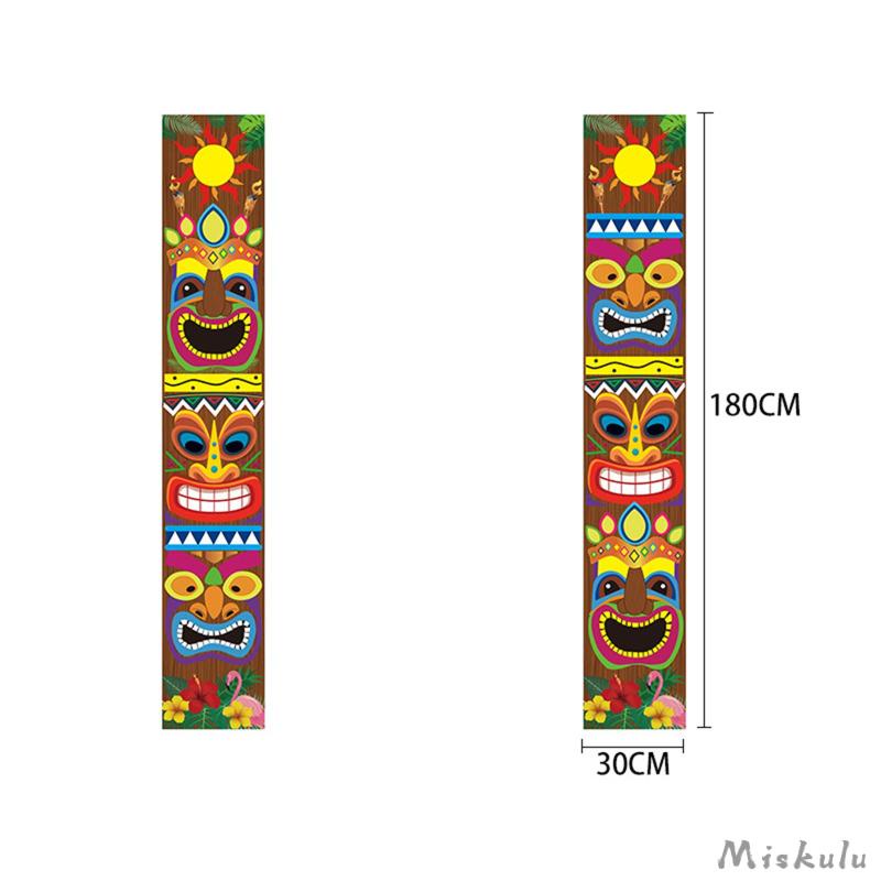 [Miskulu] Hawaiian Party Decorations Welcome Aloha Banner Sign Door ...