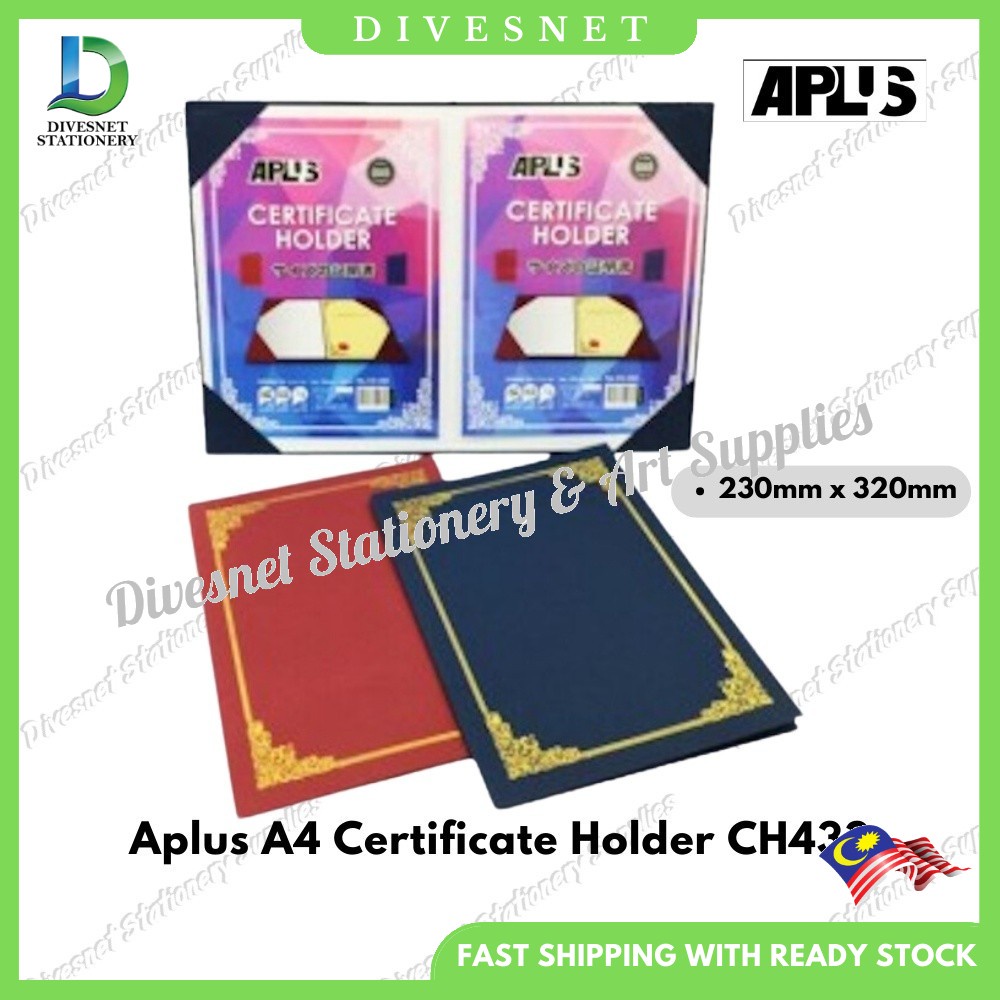 Aplus A4 Certificate Holder Cert Holder CH433 Fail Simpanan Sijil 证书文件夹 ...
