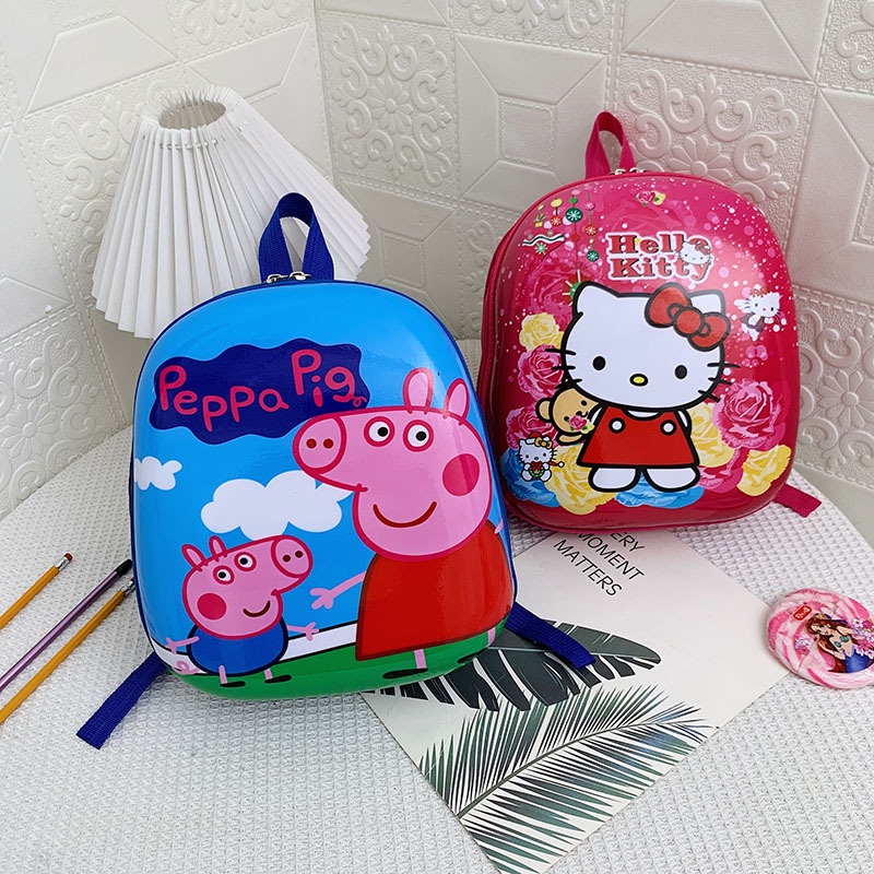 Peppa Pig children's backpack 1-5 years old kindergarten girl hard ...