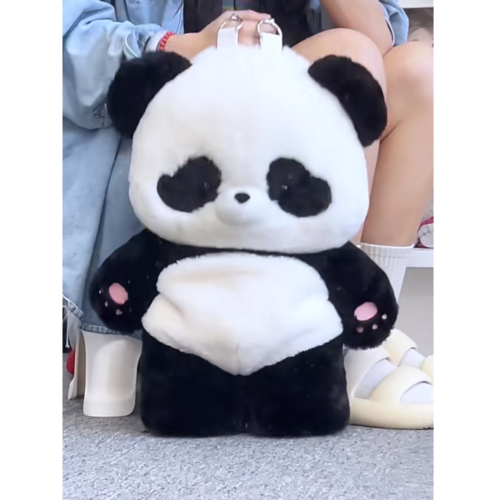 Spot panda backpack panda bag panda bag cute panda Japanese cute girl ...