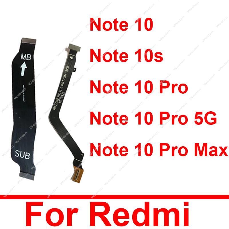 LCD Motherboard Connector Flex Cable For Xiaomi Redmi Note 10 Note 10S ...