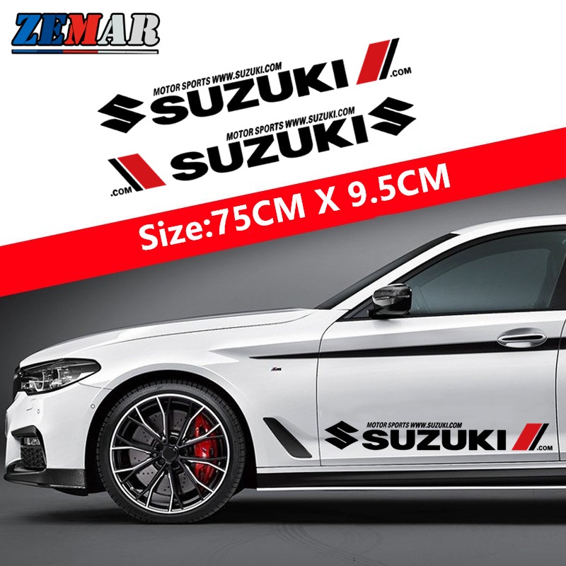 Suzuki Car Waterproof Stickers Auto Door Side Body Decor Decals Anti ...