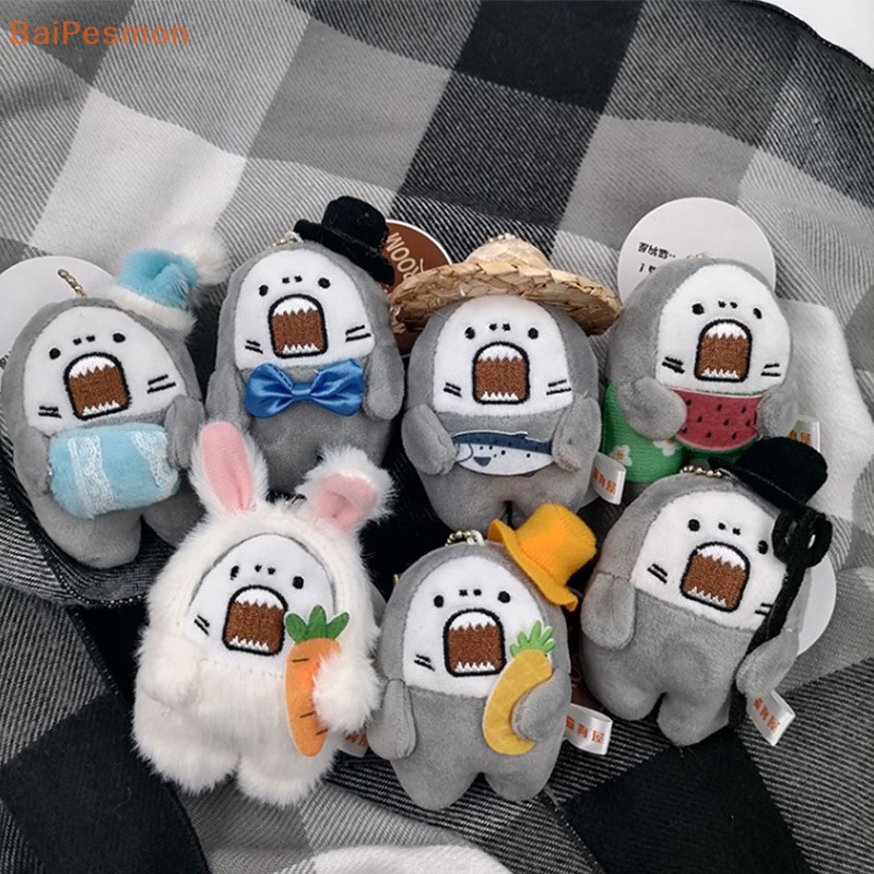 [BaiPesmon] Creative Shark Keychains Cartoon Design Unique Plush Shark ...