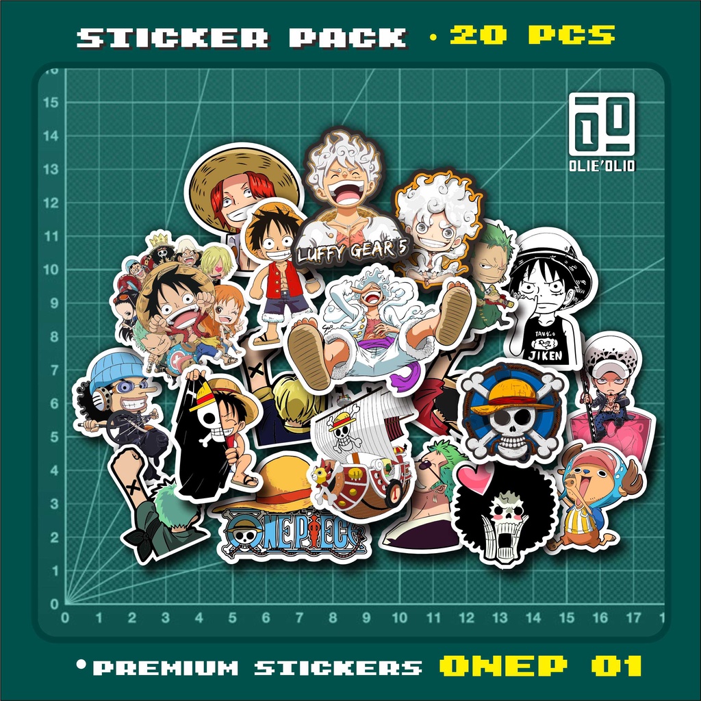 Sticker PACK ONE PIECE LUFFY GEAR 5 | Tumbler STICKER | Helmet SUITcase ...