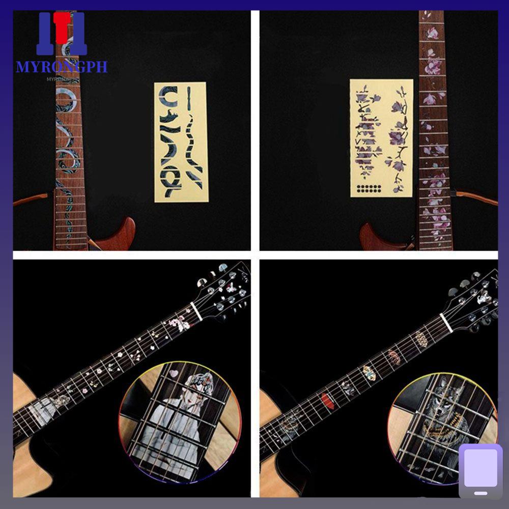 MYRON Guitar Stickers 22 Styles Folk Personality Fingerboard Decals ...