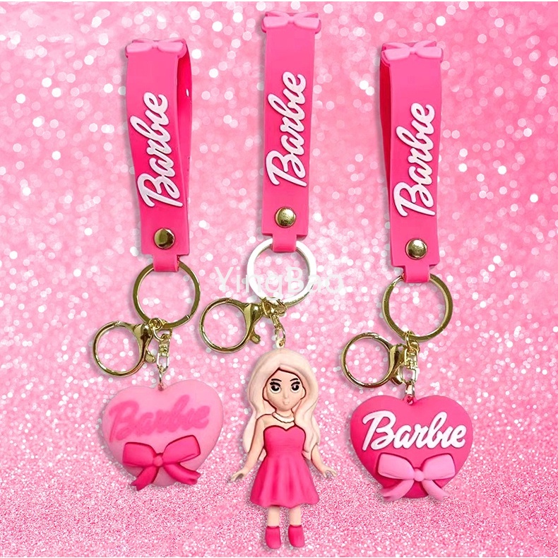 Pink Barbie Princess Coin Purse Keychain Cute Barbie Pendant Barbie ...