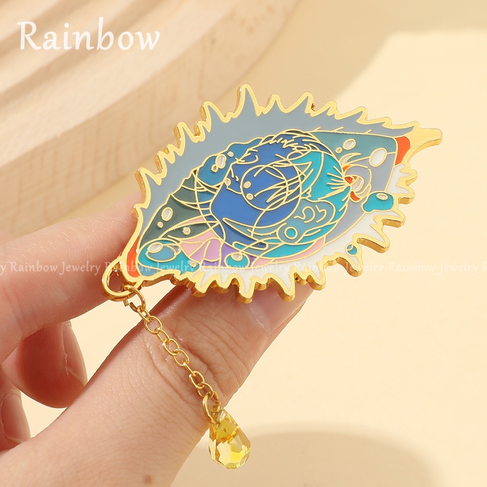 [Rainbow]Anime Jujutsu Kaisen Series Enamel Brooch Gojo Satoru Chain ...