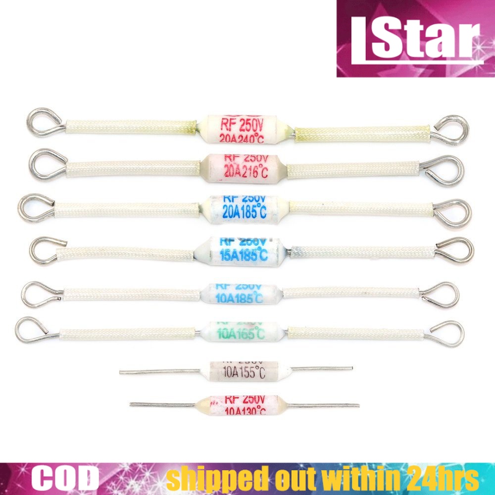 COD 10Pcs QualityRice Cooker Ceramic Thermal Fuse 185C/10A 216C/20A RF ...