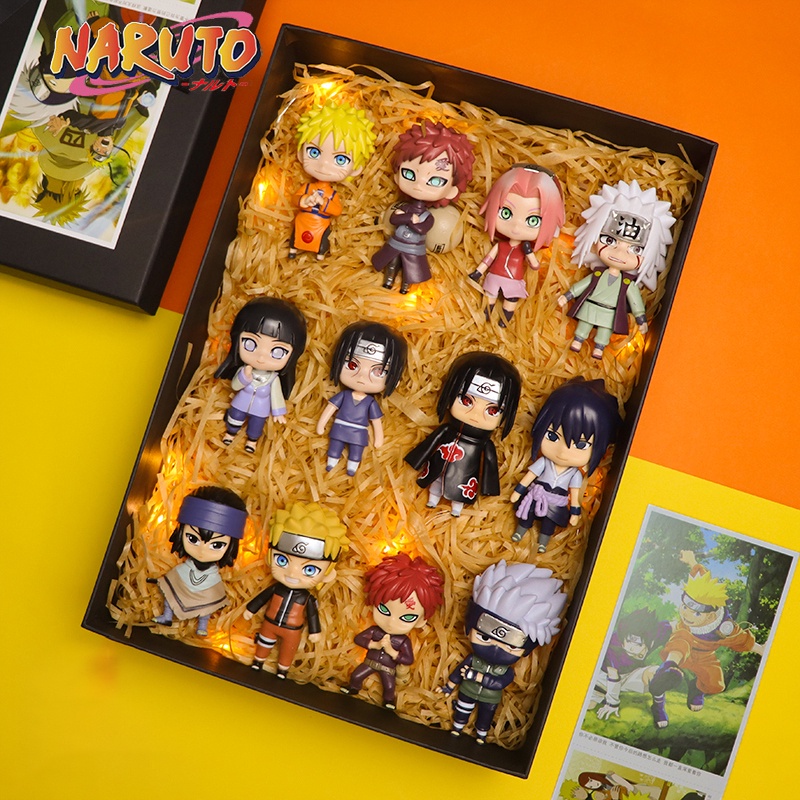 12pcs Naruto Anime Figures Toys Uzumaki Naruto Hatake Kakashi Haruno ...