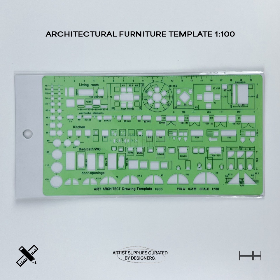 Architectural Furniture Flexible Template 1:100 | Shopee Philippines