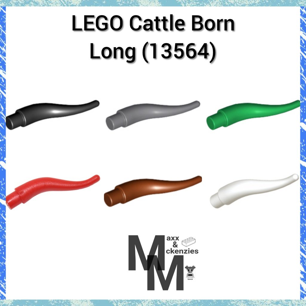 Cattle Horn, Long (13564) LEGO Animal Body Part (sold per piece ...