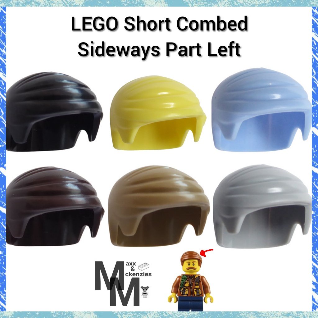 Hair Short Combed Sideways Part Left (99930) Minifigure Body Part ...