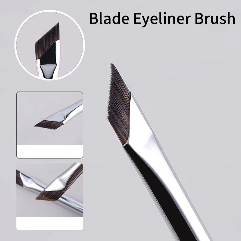 New Blade Makeup Brushes Angled Thin Eyebrow Brush Flat Fine Eyeliner ...