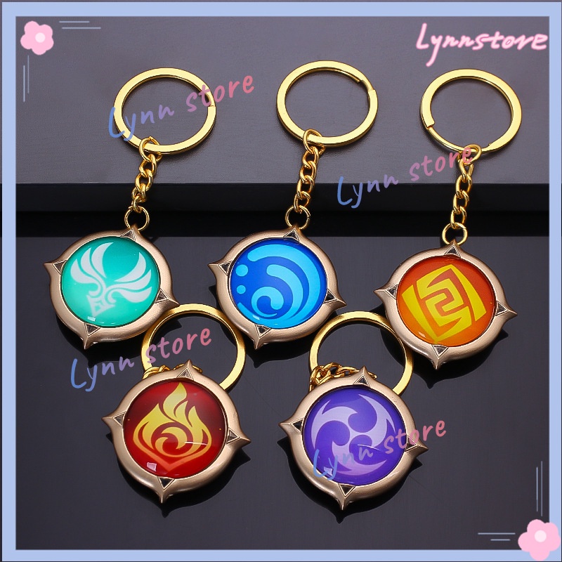 Game GENSHIN IMPACT Vision Fontaine Double-sided Glass Luminous ...