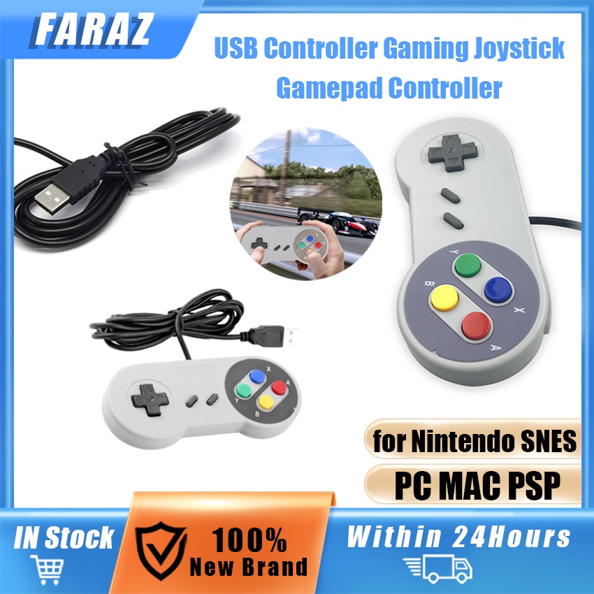 Super Nintendo Gaming controller SNES PC MAC PSP USB Controller for PC ...