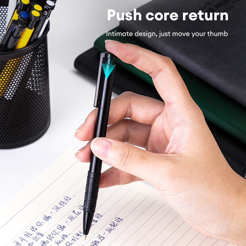 Deli Ballpoint Pen 0.7mm Smooth Writing Ballpen Black/Blue/Red Color ...