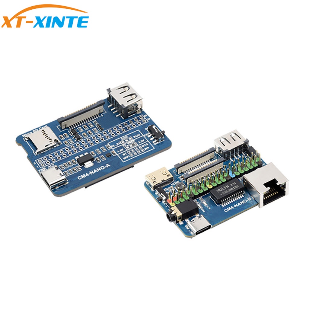 XT-XINTE CM4 Nano Base Board with USB2.0 Type A CSI Port for Raspberry Pi - Compatible RPI ...