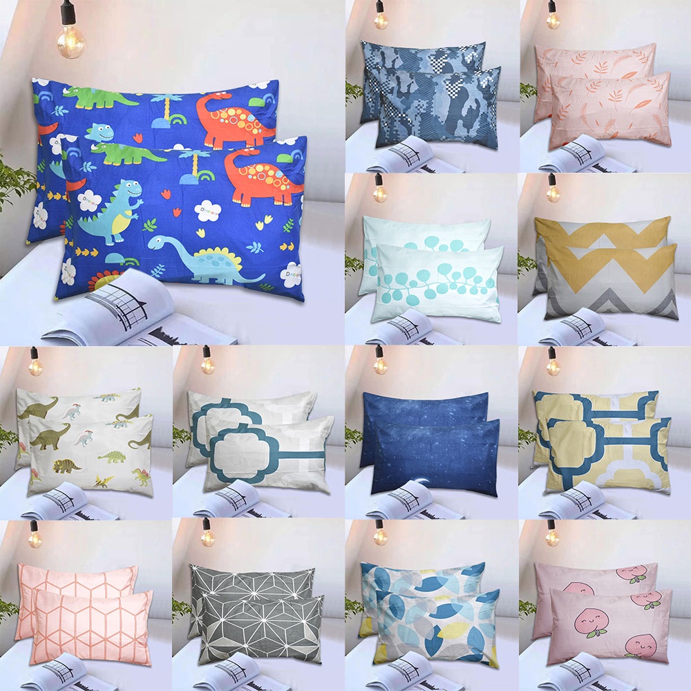 Pillow Case Cover Set 60x71 cm 2pcs Punda ng Unan Pillow Cover with ...