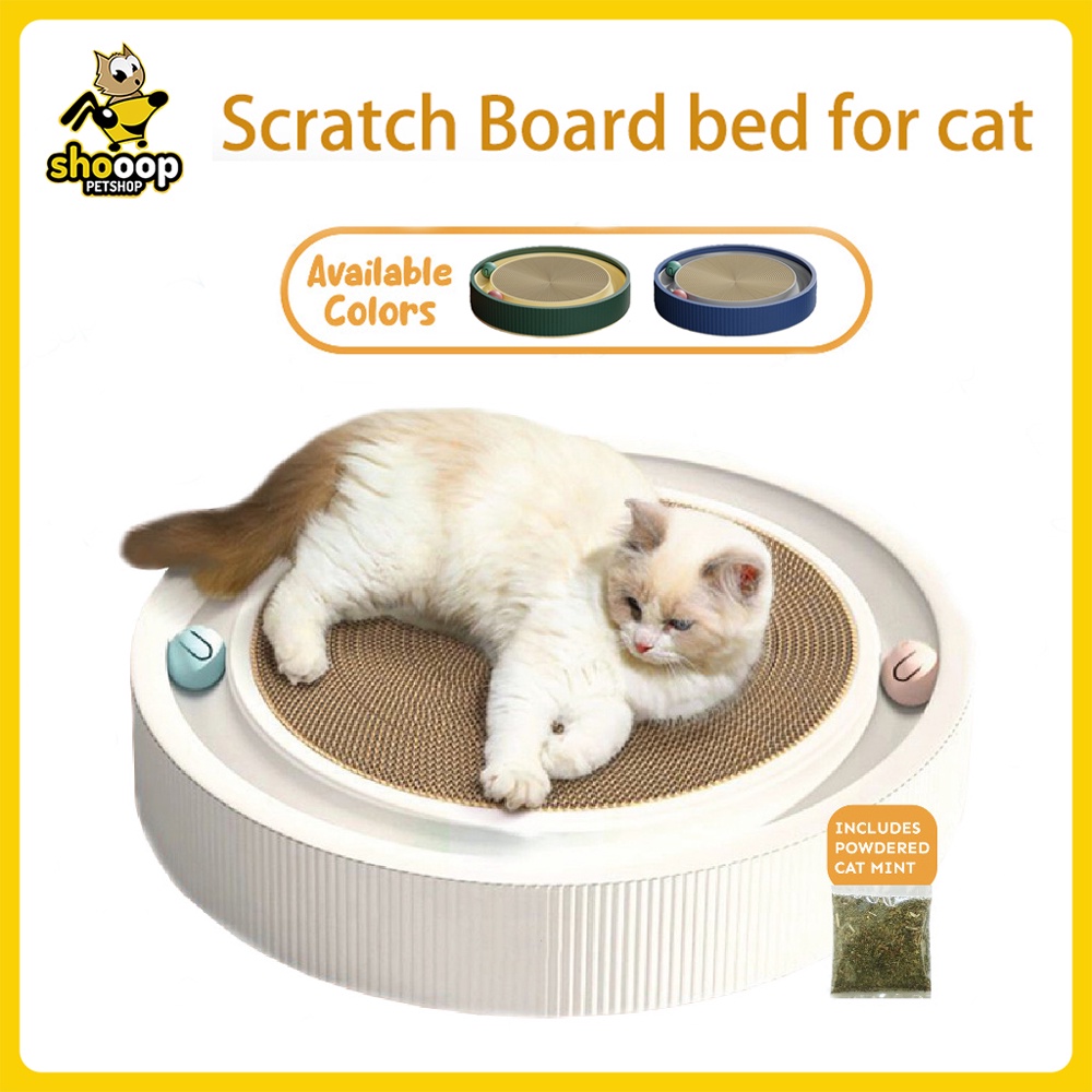 Cat Scratch Board With Ball Replaceable Scratch Core Claw Scratching ...