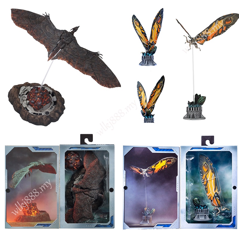 NECA Godzilla: King of The Monsters Rodan Mothra Action Figure Toys ...