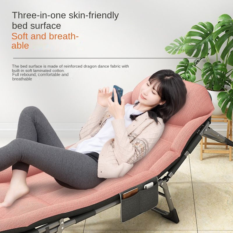 Foldable Bed Sheet Office Nap Bed Recliner Marching Small Bed Household ...