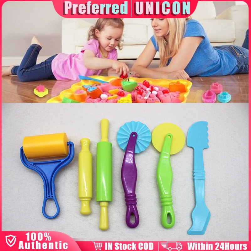 Colourful Assortment Mold Clay Dough Tools Set 6pcs/set Play Doh ...