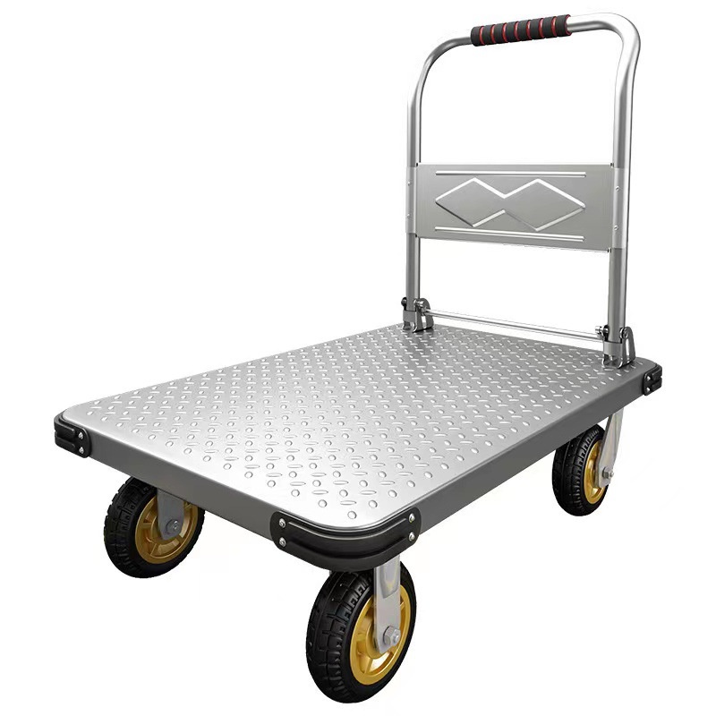 Steel Cart Portable Trolley Trolley Trolley Quiet Folding Trolley ...