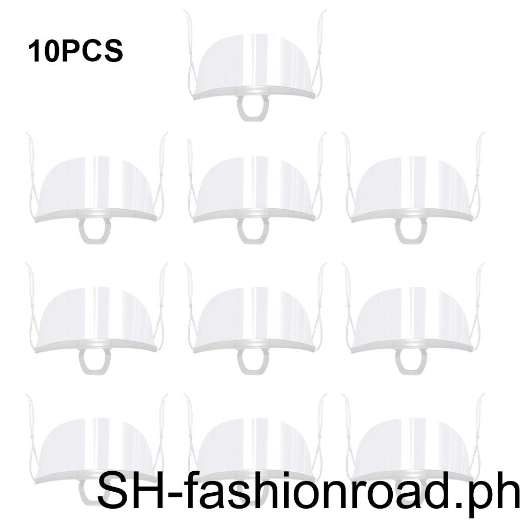 10 Pieces Food Mouth Cover Reusable Supply Safety Face Shield ...