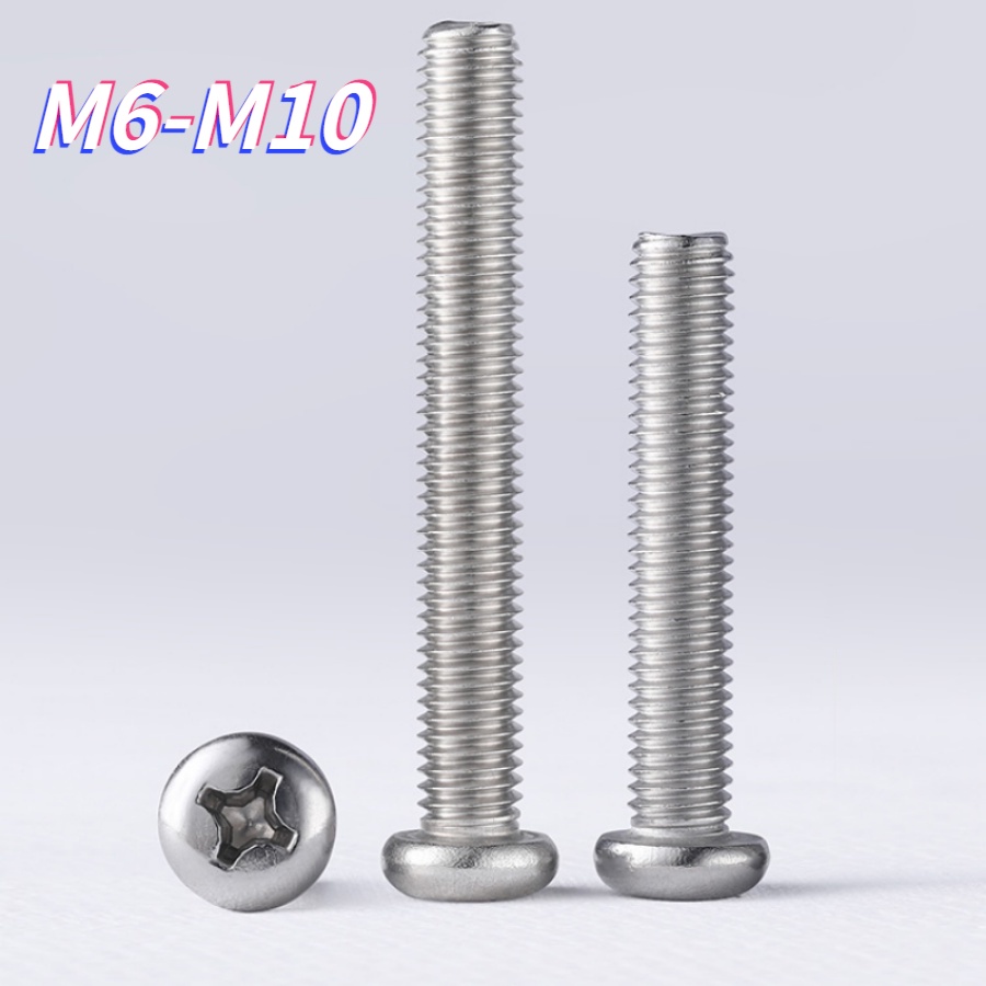 Phillips Round Head Screw 304 Stainless Steel M6-M10 Extended Screw | Shopee Philippines