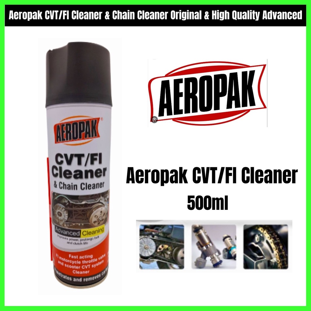 Aeropak CVT/FI Cleaner & Chain Cleaner Original & High Quality Advanced ...
