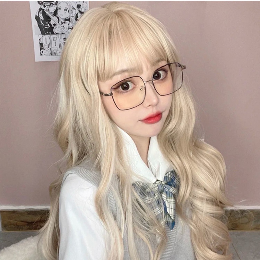 Wig Female Long Curly Hair Japanese Influencer lolita Big Wave cos lolita Soft Girl jk Long Hair ...