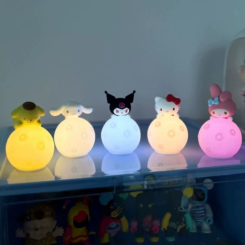 Night Light Sanrio Kuromi Hellokitty Melody Pom Pom Purin Cinnamoroll ...