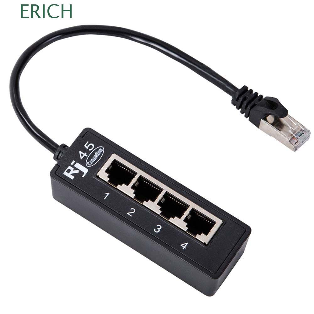 ERICH RJ45 Network splitter 4 Ports RJ45 Cable Splitter RJ45 Connector ...
