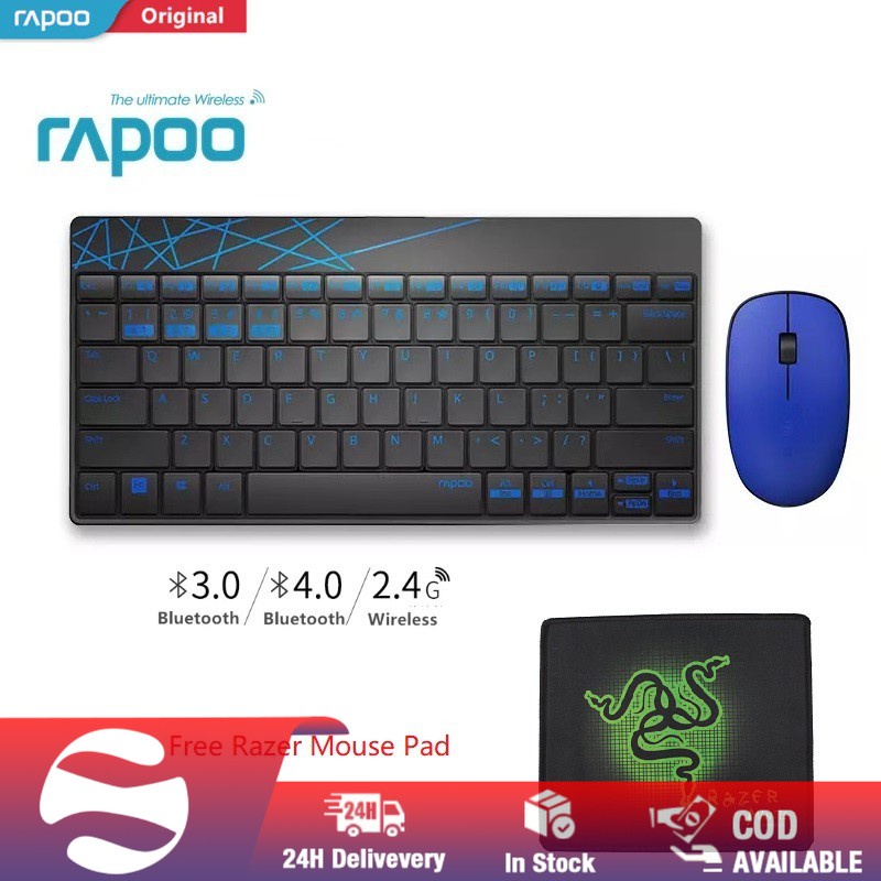 Rapoo 800M wireless keyboard Mouse | Shopee Philippines