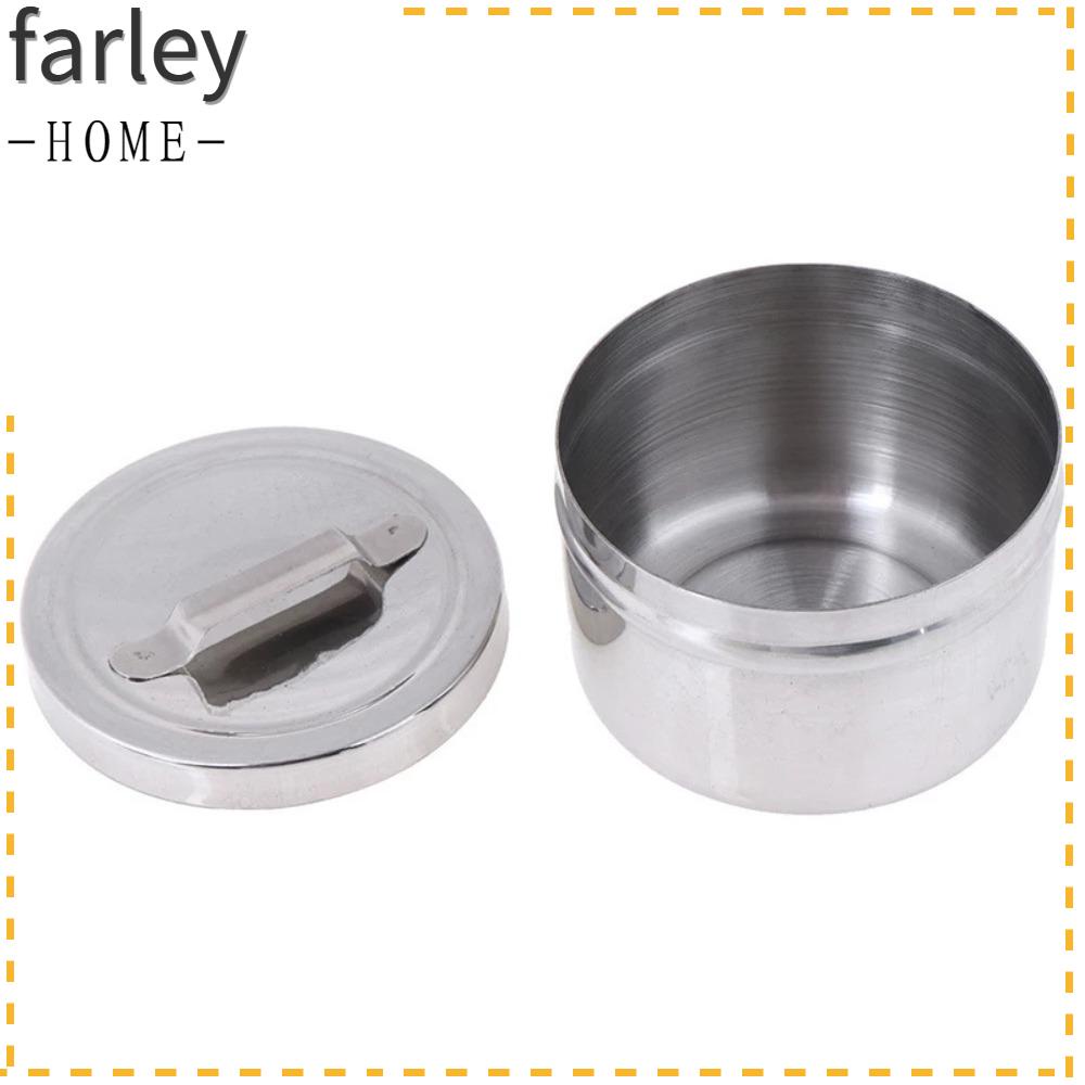 FARLEY Medical Cotton Can, 304 Stainless Steel Medical Alcohol Round ...