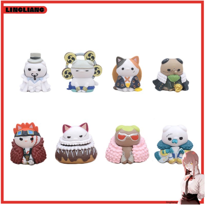 Anime One Piece Mini Cat Luffy Rob Lucci Enel Mr.0 Eustass Kid ...