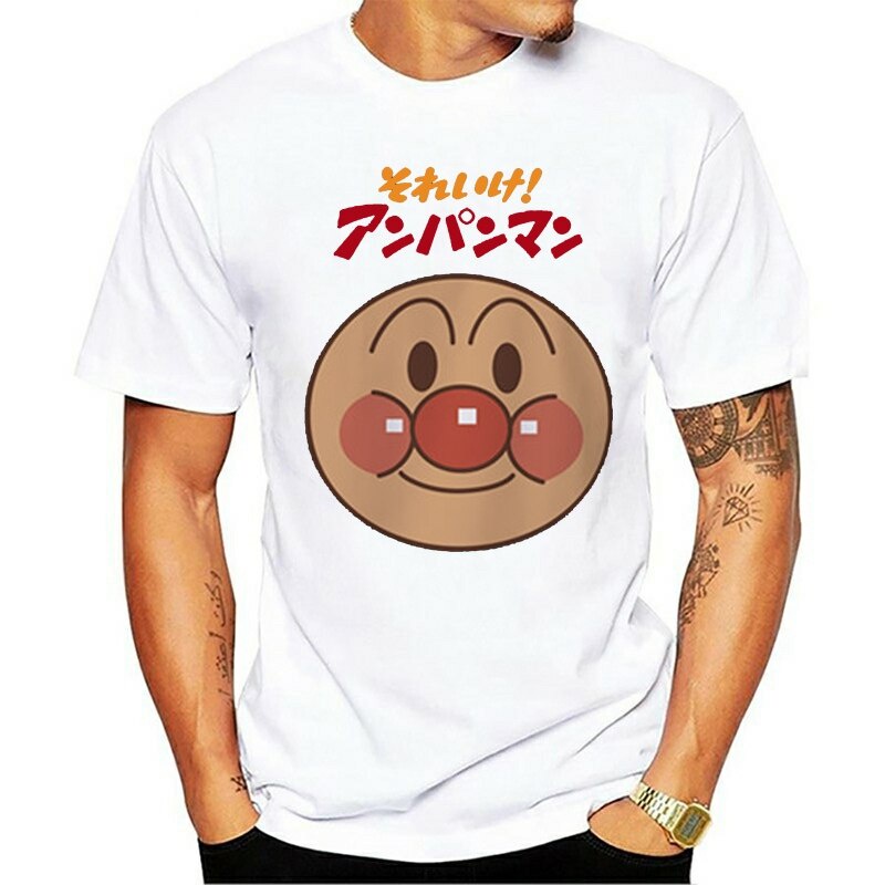 ☑New Arrival Men Anpanman T Shirt Cartoon Bread Superman Funny Men ...