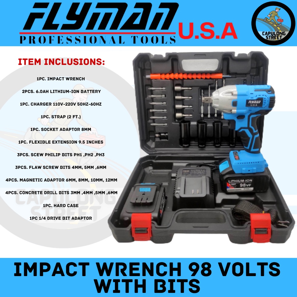 Capulong Street Flyman Impact Wrench with Variations (with Drill ...