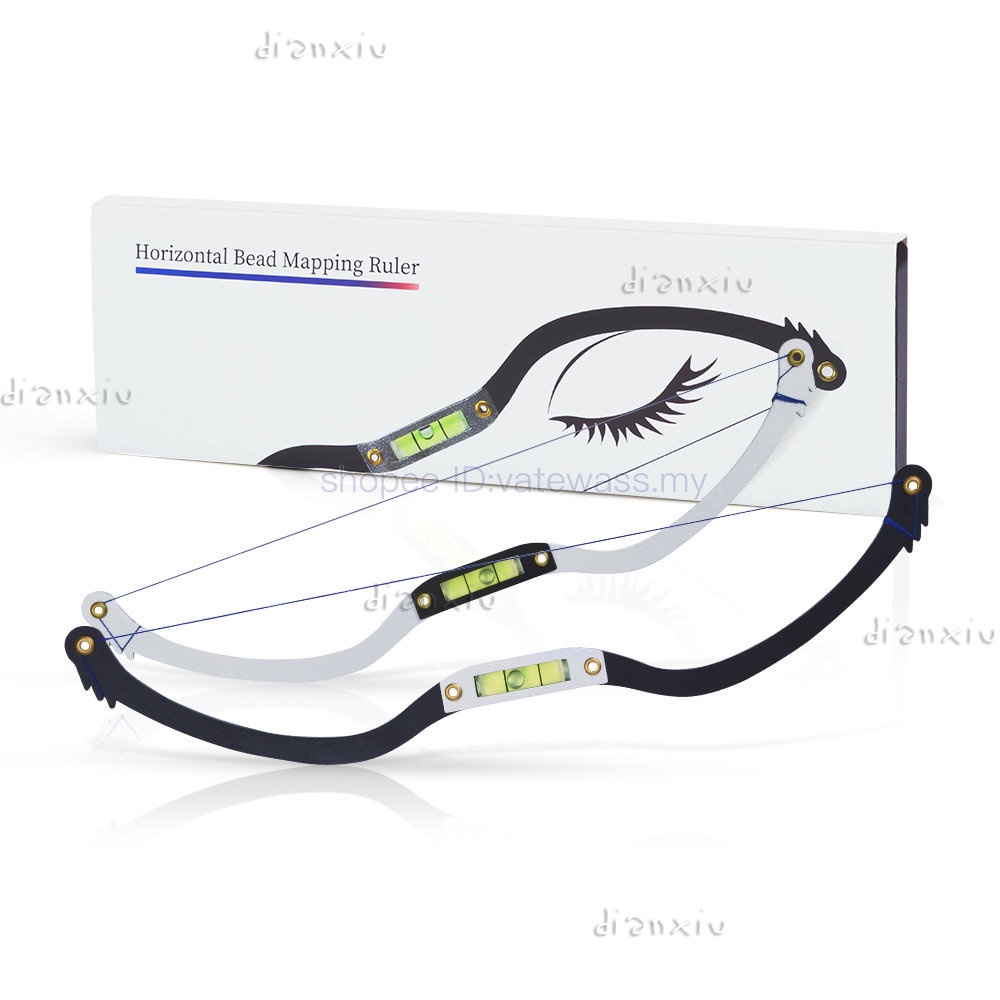 Metal Eyebrow Ruler Positioning Semi-Permannet Line Horizontal Eye Brow ...
