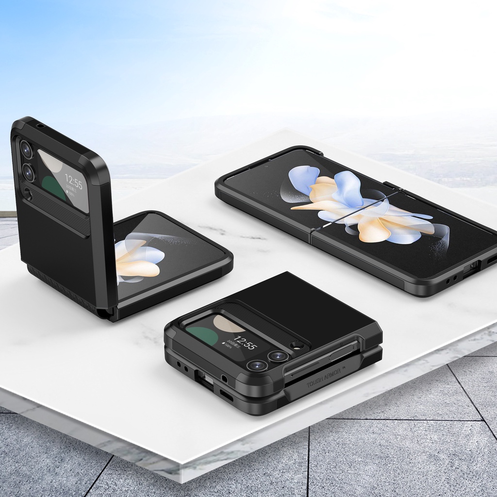 Armor Grade Hard Flip Casing for Samsung Galaxy Z Flip4 Z Flip3 Flip5 ...